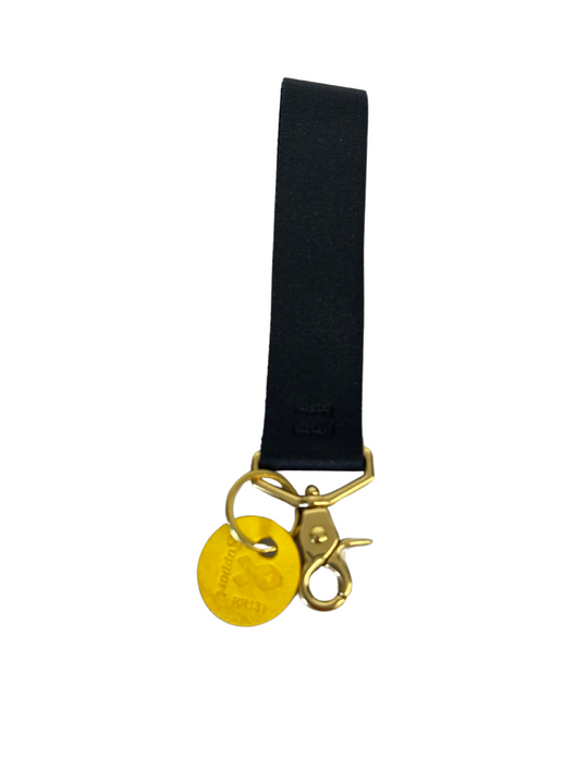 Wristlet Keychain | Black Webbing – R. Riveter