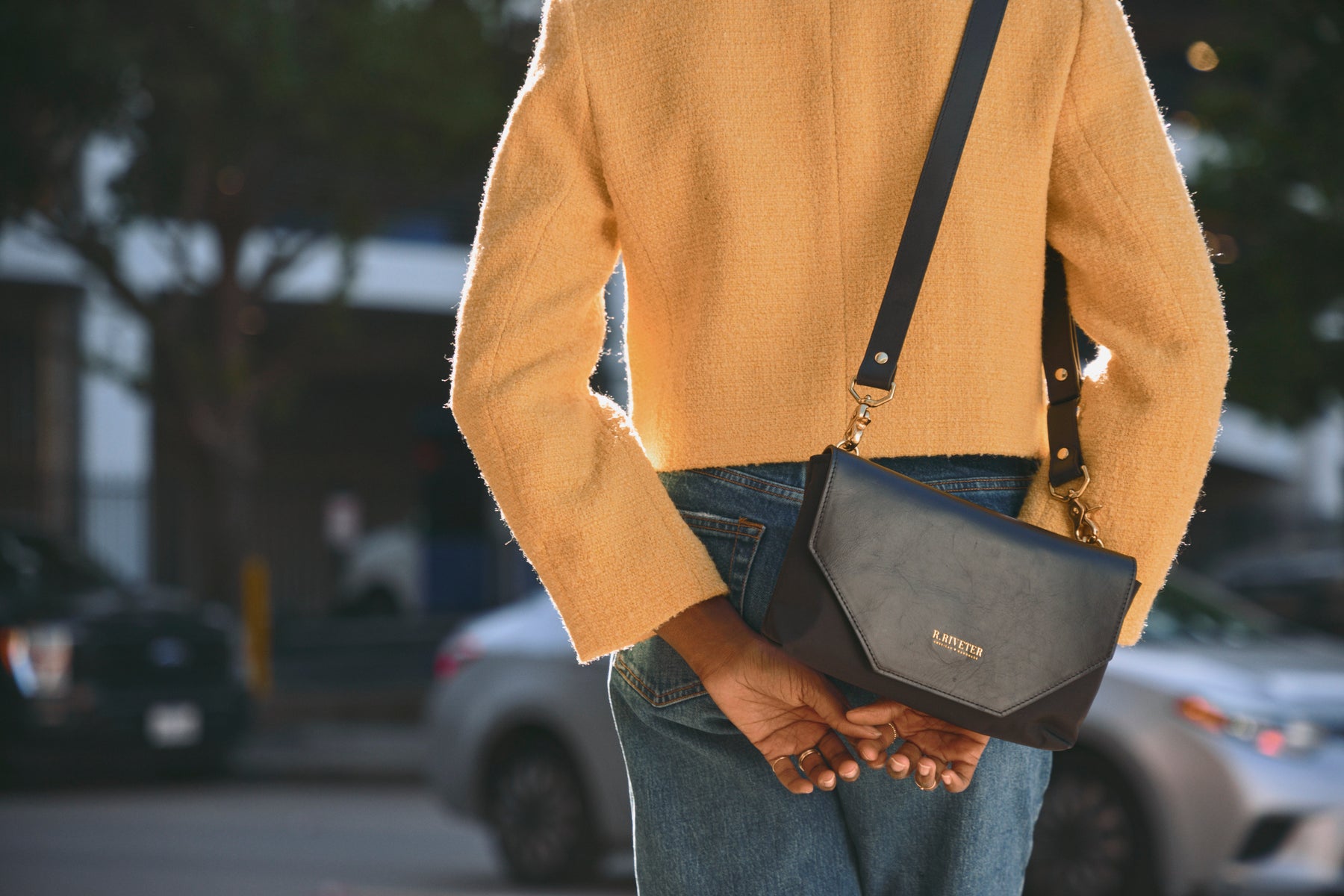 Patton | Black Nylon + Black Leather – R. Riveter